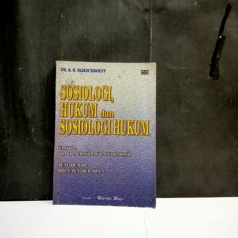 Jual Buku Sosiologi, Hukum Dan Sosiologi Hukum - Dr. B. R. Rijekschroeff | Shopee Indonesia