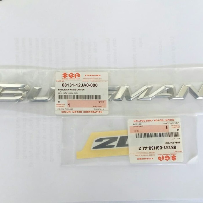 Jual Emblem / Sticker Original Suzuki Burgman Set Kanan dan Kiri ...