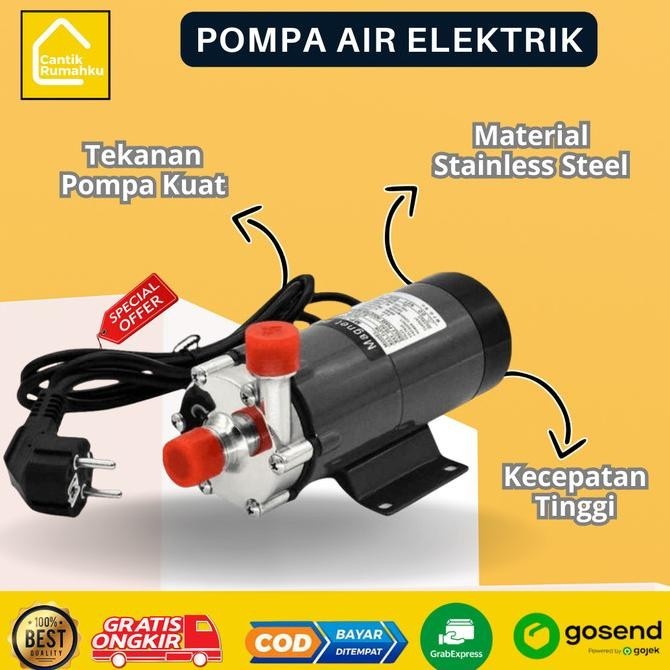 Jual Pompa Air Elektrik Magnet Pump Food Grade Homebrew Wine 10W 19L ...