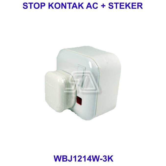 Jual Panasonic Stop kontak AC dengan saklar + Plug + Outboow WBJ1214w ...