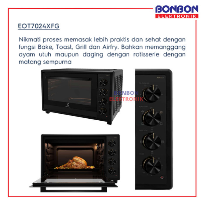 Jual Electrolux Ultimate Taste Oven 4-In-1 Eot7024Xfg 70L | Shopee ...