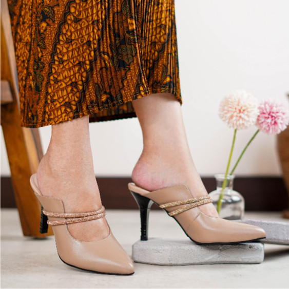 Jual Pollux Monday WPOAR 38 - Sepatu Mules Heels Wanita Berbahan Kulit ...