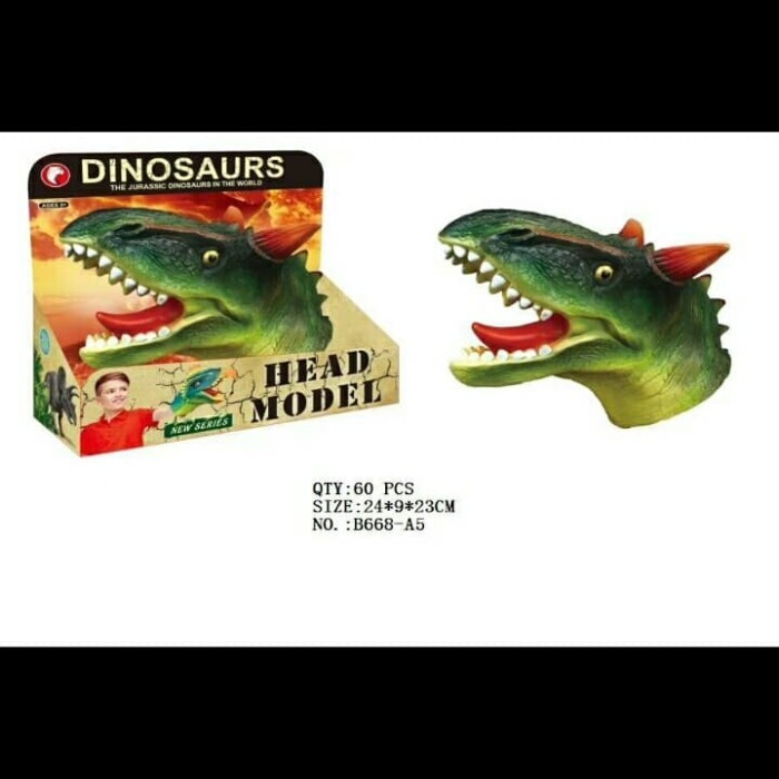 Jual Dinosaurus Kepala Dino Carnotaurus Soft Latex Hand Puppet | Shopee ...