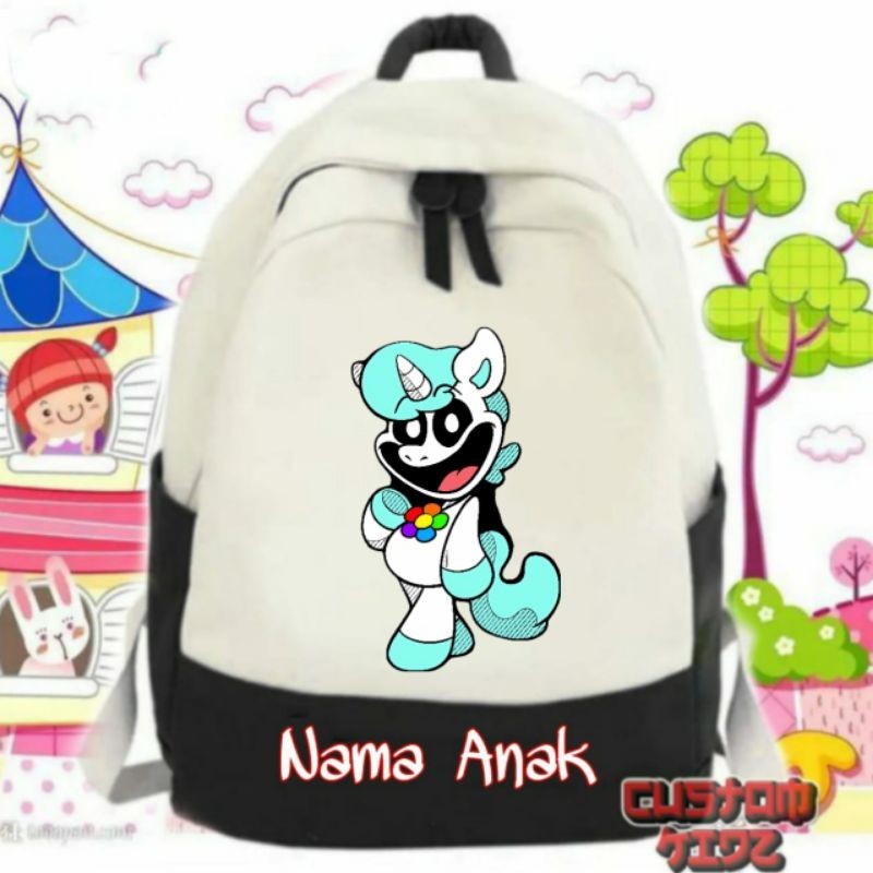 Jual tas sekolah backpack anak tk sd craftycorn poppy palytime smiling ...