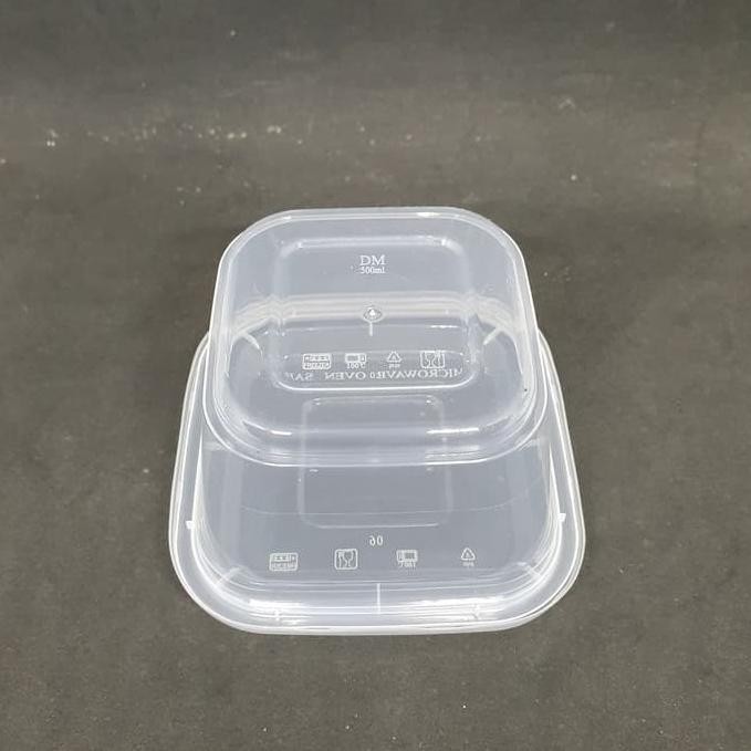 Jual Thinwall Food Container Kotak Plastik Kotak Square 500ml Isi 50