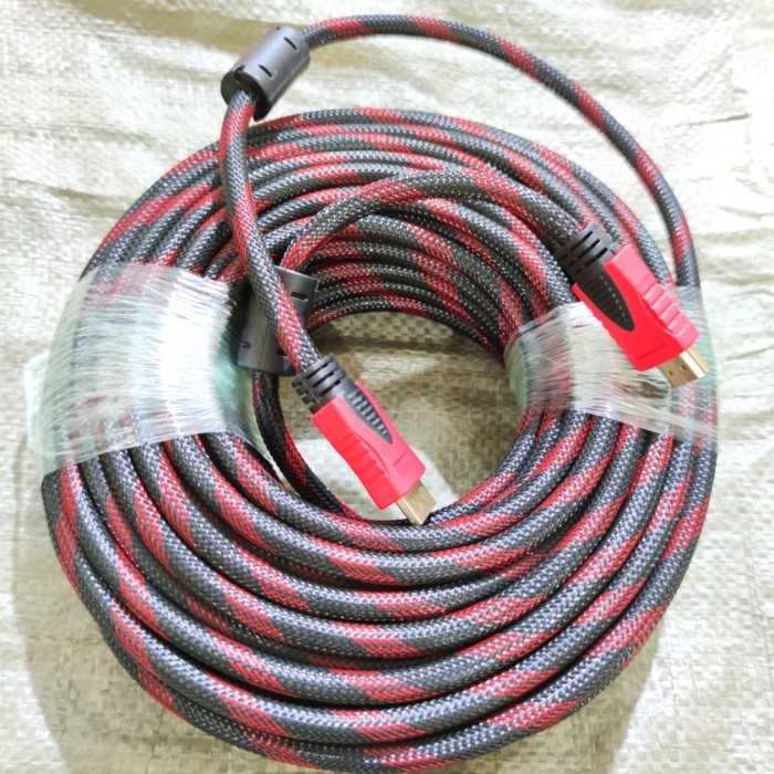 Jual NEW!! KABEL HDMI 30M JARING / HDMI 30 M / HDMI 30METER | Shopee Indonesia