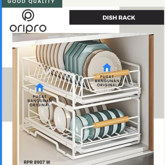 Jual Rak Piring Kitchen Set Rak Botol Gelas Tarik Model Vitco 29021 ...