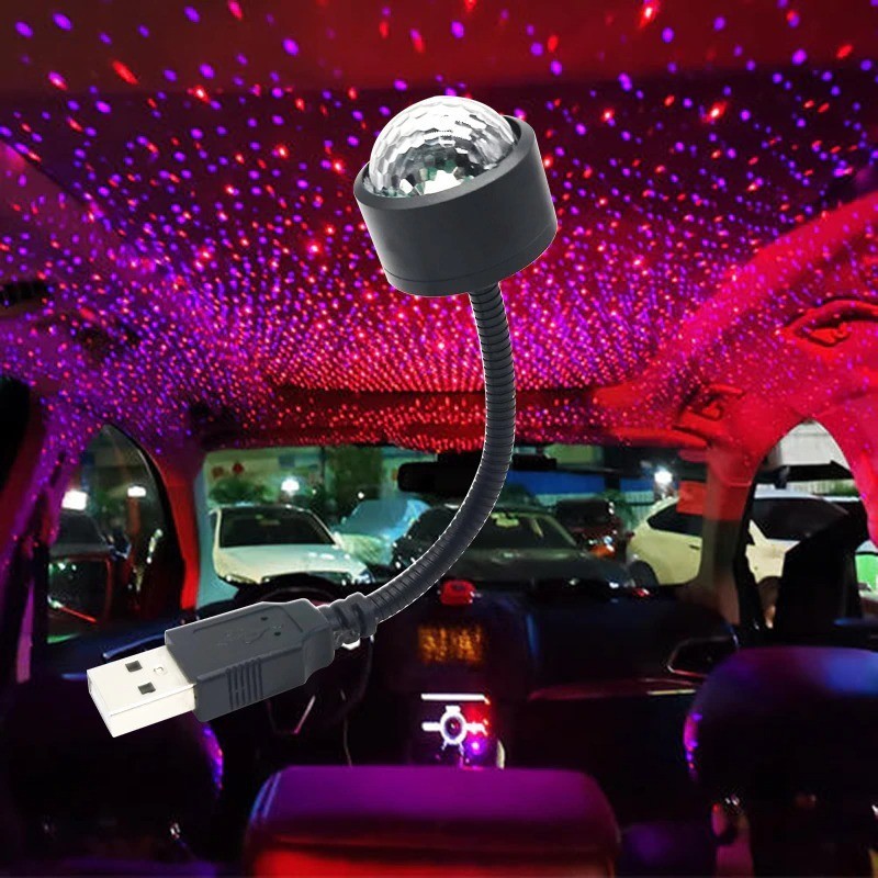 Jual Lampu Mini LED Proyektor Interior Mobil RGB USB Plug 5V 2.1cm ...