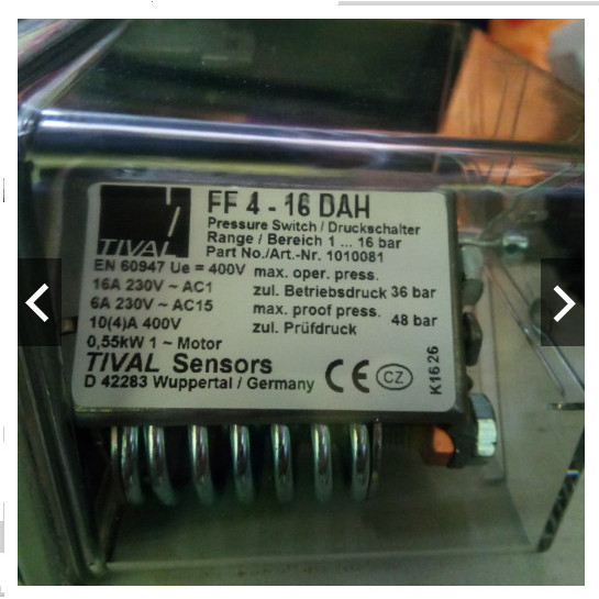 Jual Tival Pressure Switch 16 Bar , Ff4 - 16 Dah Range 1- 16 Bar | Shopee Indonesia
