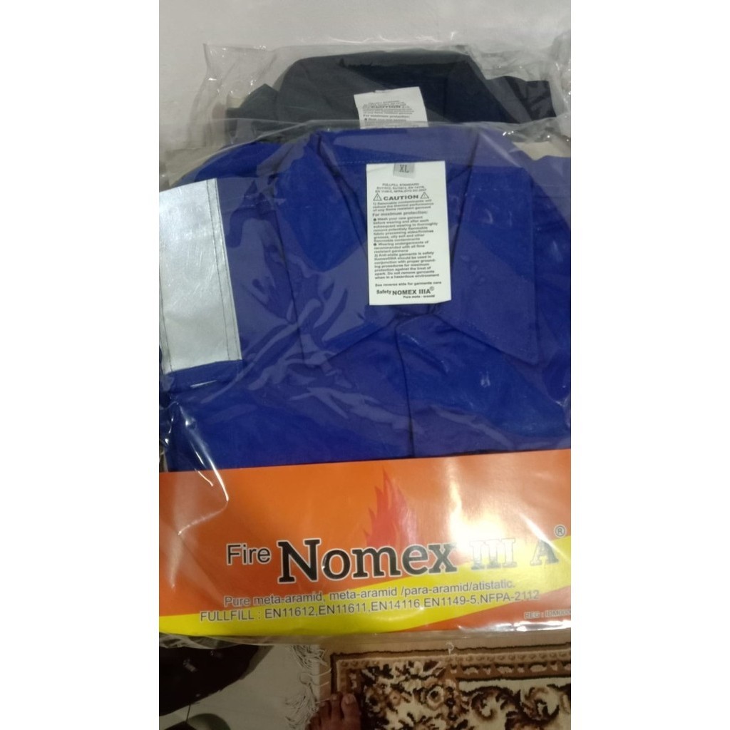 Jual COVERALL NOMEX IIIA / BAJU NOMEX ANTI API ORI - BIRU BCA,-XXL ...