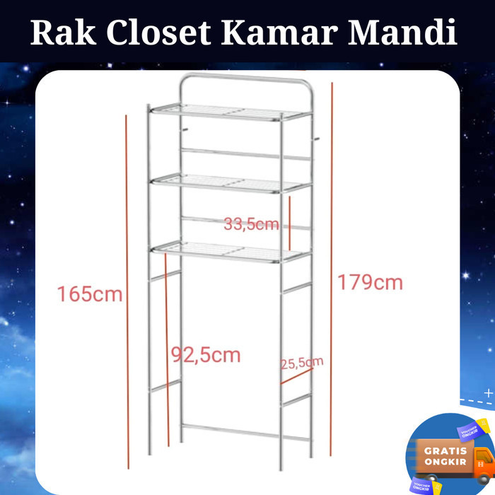 Jual Rak Toilet Rak Closet Rak Kamar Mandi Rak Kloset Rak Mesin Cuci ...