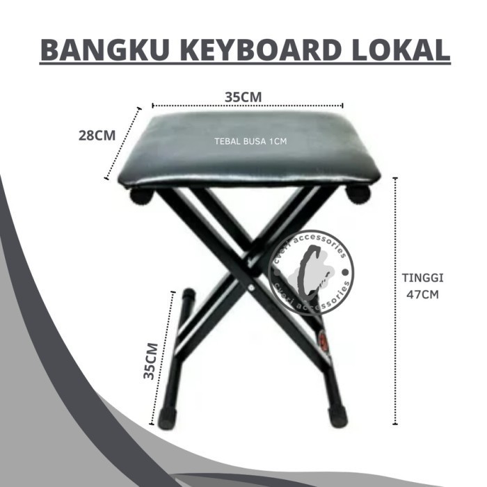 Jual Kursi Bangku Keyard Piano Besi Anti Slip | Shopee Indonesia