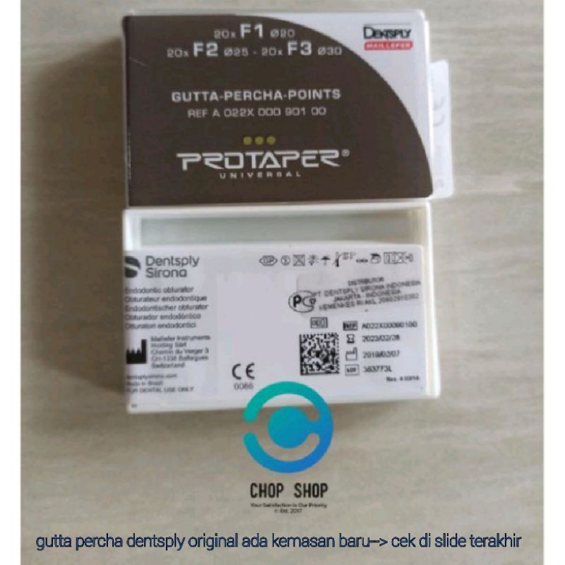 Jual ORIGINAL Gutap Gutta Percha Protaper Universal by Dentsply Sirona ...