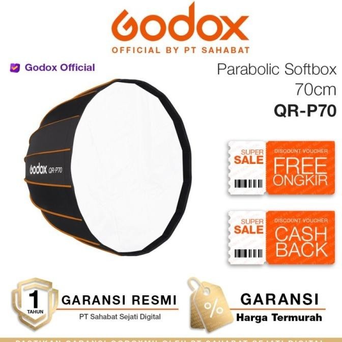 Jual Godox Qr-P70 Quick Release Parabolic Softbox 70Cm | Shopee Indonesia