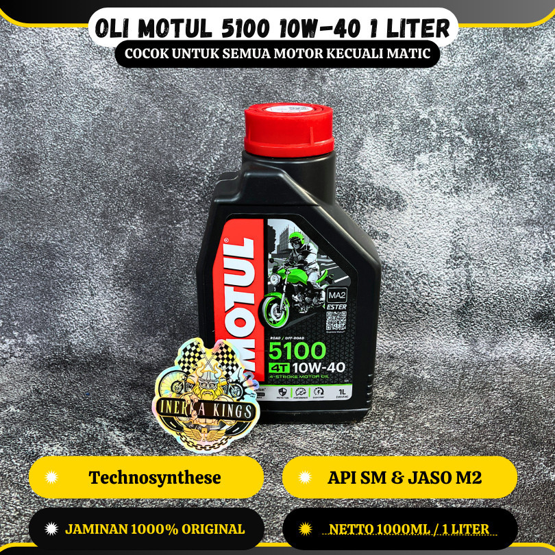Jual Oli Mesin Motor Motul 5100 4T 10W-40 1Liter Rx King Jupiter Ninja CBR | Shopee Indonesia