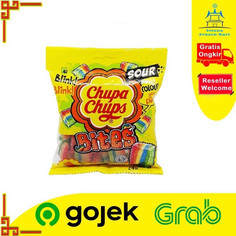 Jual Sour Bites Permen Jelly CHUPA CHUPS Manis Asam Aneka Buah 56 GR ...