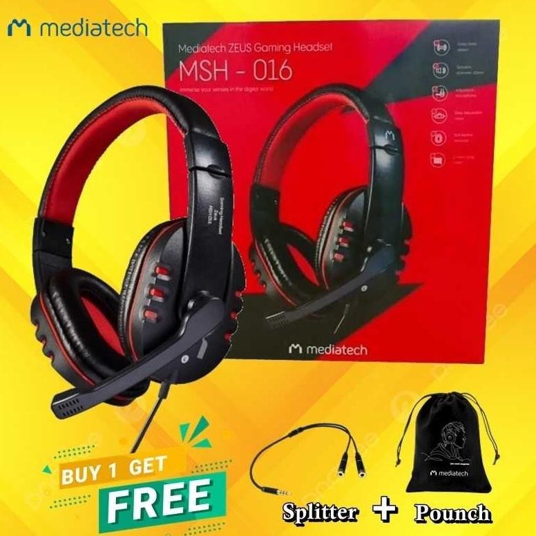 Jual MEDIATECH GAMING HEADSET ZEUS MSH-016 / MSH 016 1902J | Shopee Indonesia