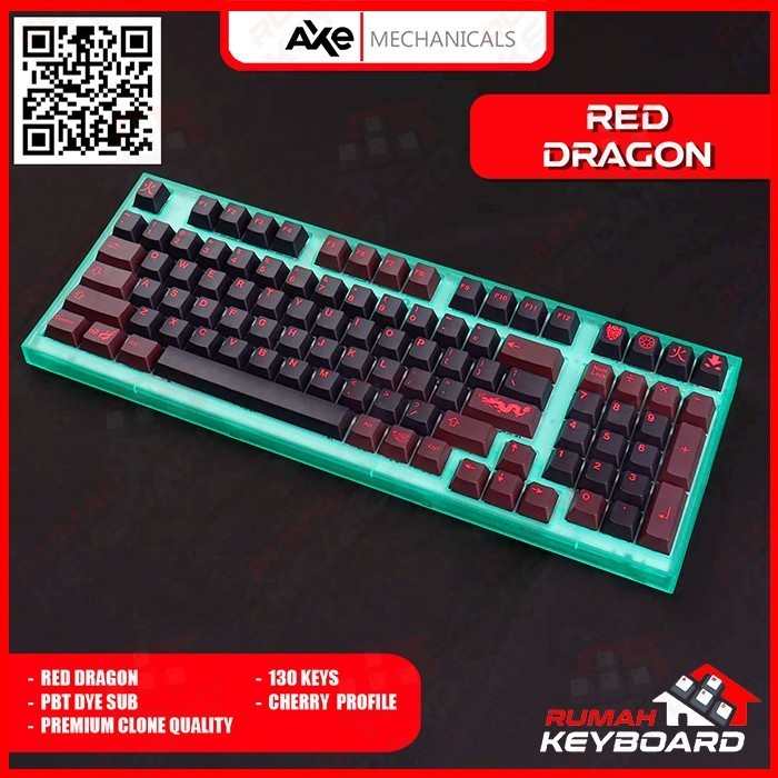 Jual Keycap - Keycaps - Cherry - Red - Pbt - Dye Sub | Shopee Indonesia