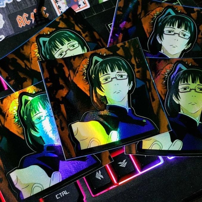 Jual STICKER STIKER HOLOGRAM ANIME -JUJUTSU KAISEN MAKI ZENIN SKIA ...