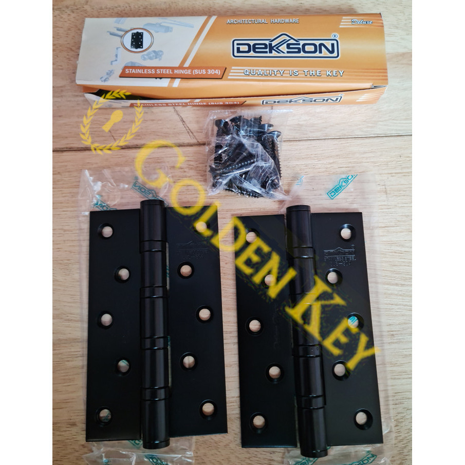 Jual Engsel Pintu Hinge Dekson Dekkson 5 Inch Ess Dl 5X3X3Mm 4Bb Black ...