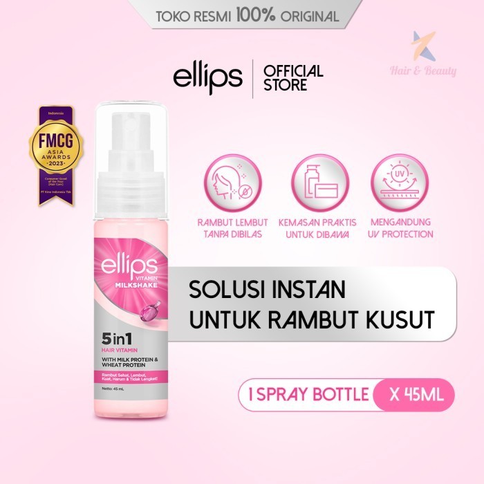 Jual Ellips 5in1 Hair Vitamin Milkshake 45mL | Shopee Indonesia