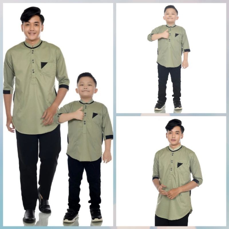 Jual Baju Kemeja Kurta Qurta Khurta Koko Ayah Dan Anak Pria Laki Arab ...