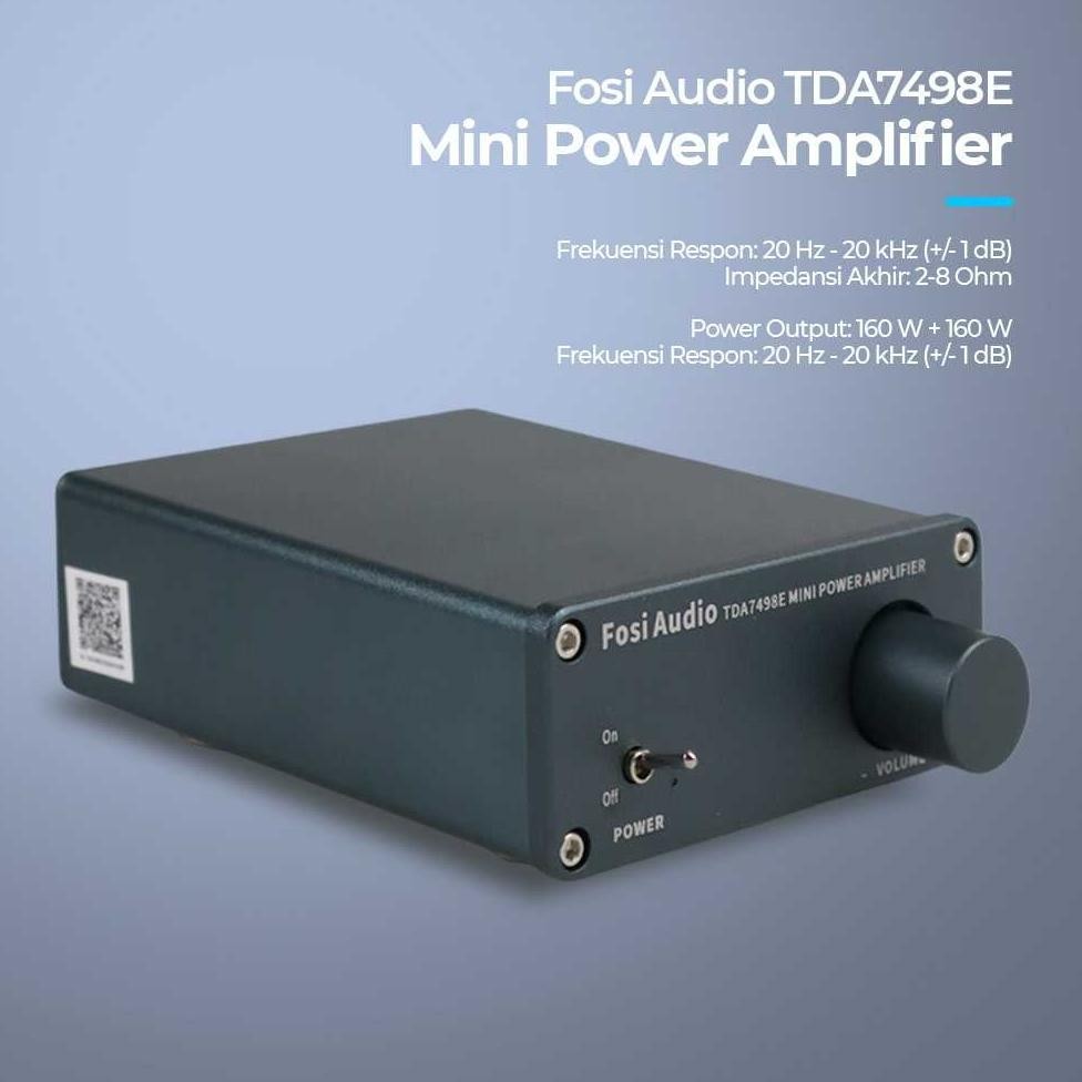 Jual FOSI AUDIO MINI POWER AMPLIFIER HI-FI CLASS D 160W + 160W - TDA7498E 1902J | Shopee Indonesia