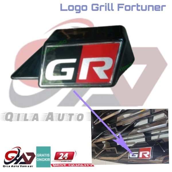 Jual EMBLEM GR BUAT GRILL FORTUNER | Shopee Indonesia