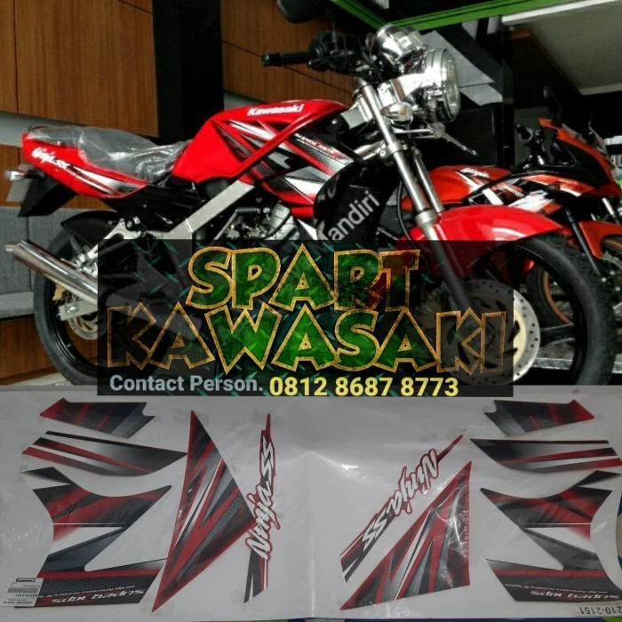 Jual Stiker striker striping decal set merah ninja SS 2014 Original ...