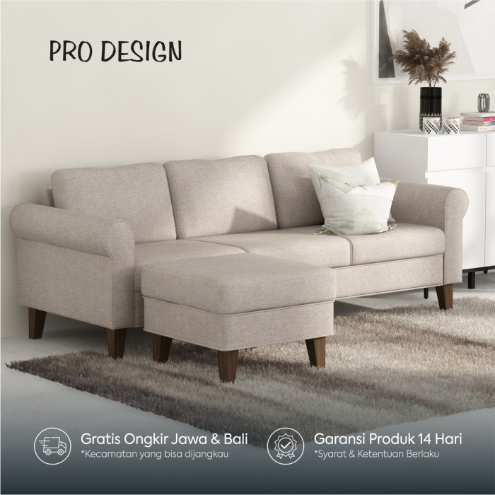 Jual Pro Design Nala S Sofa 3 Seater / Sofa Corner / Sofa L | Shopee ...