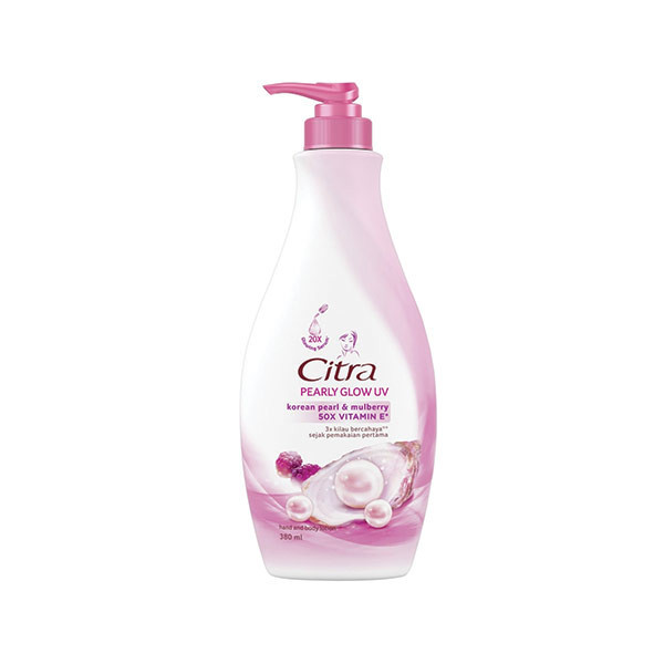 Jual CITRA HAND BODY LOTION PEARLY WHITE UV RL 380ML | Shopee Indonesia