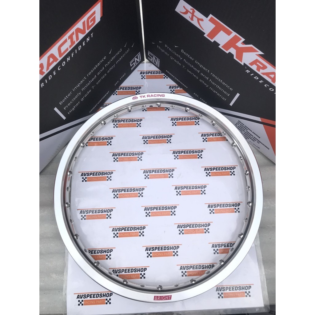 Jual VELG TK RACING UKURAN 160 X 18 WARNA SILVER TYPE BRIGHT 36 HOLE ...