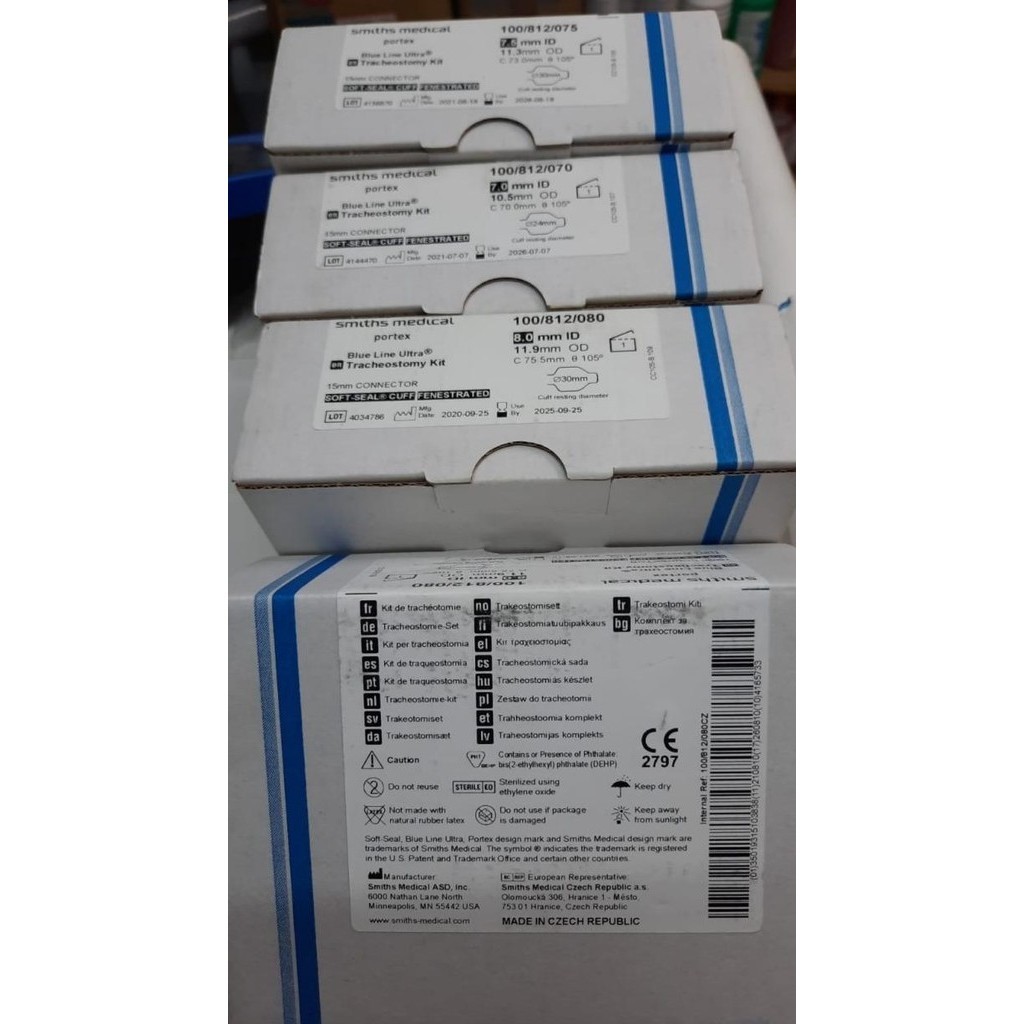 Jual Portex Tracheostomy Kit 100/812/075 (No 7 Cuffed Fenestrated Tube ...