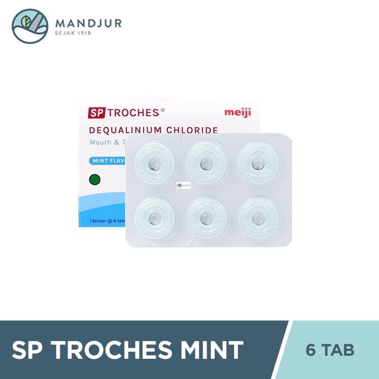 Jual Tablet Hisap SP Troches Meiji Mint 6 Tablet - Atasi Gangguan Mulut ...