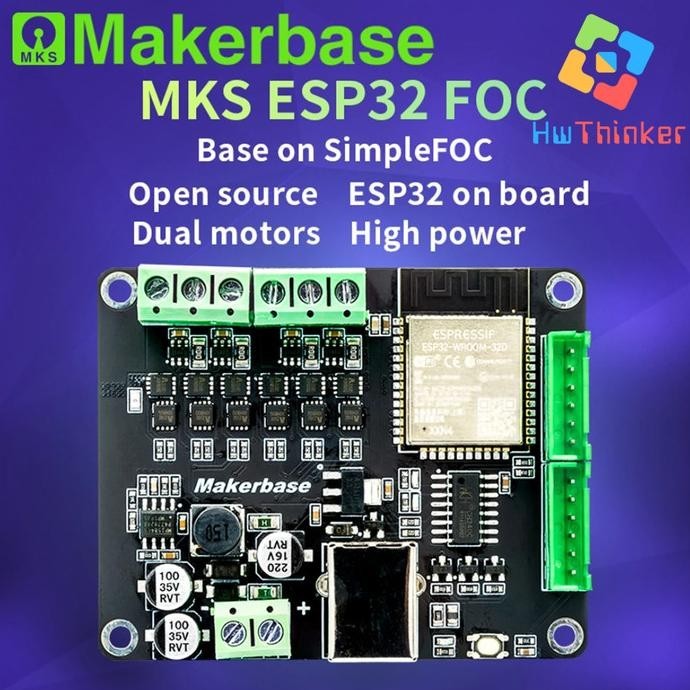 Jual Makerbase Esp32 Dual Simplefoc For Bldc Brushless Servo Foc Gimbal