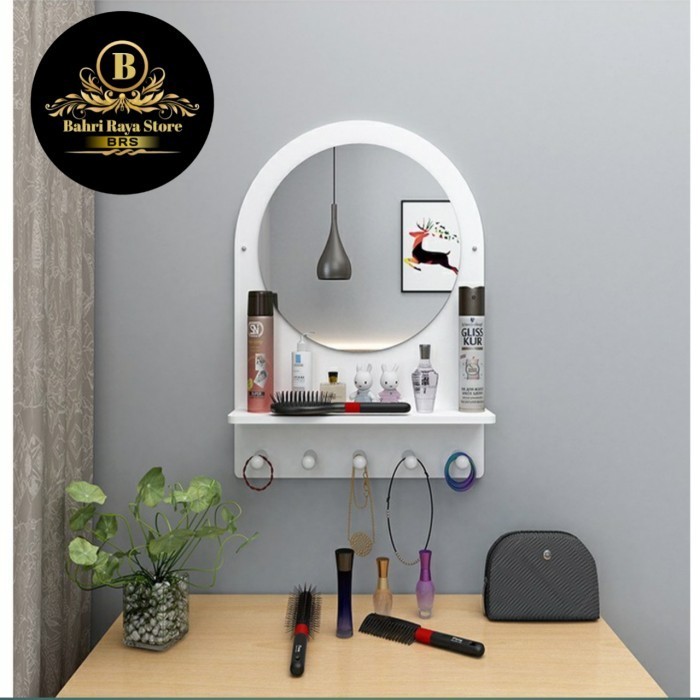 Jual Rak Cermin Toilet Rak Cermin Bulat Rak Dinding Toilet Rak ...
