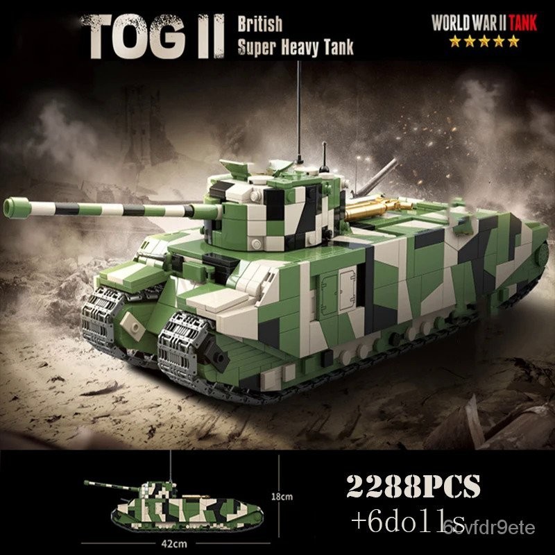 Jual Baru Militer WW2 British TOG II Super Berat Tank Bangunan Blok ...