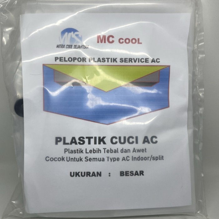 Jual Plastic Pelastik Cuci AC Plastik Cover Cleaning AC Besar 2pk ...