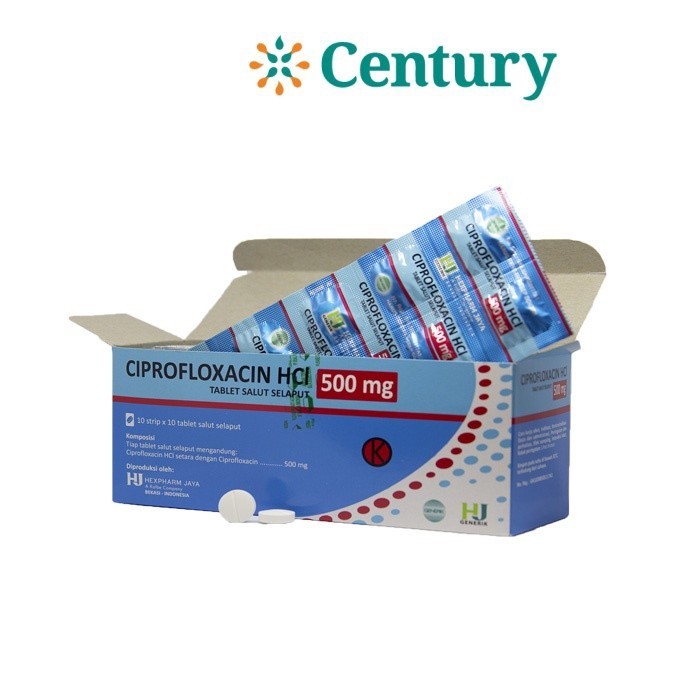 Jual CIPROFLOXACIN 500 MG 1 STRIP 10 TABLET / ANTIBIOTIK / INFEKSI ...