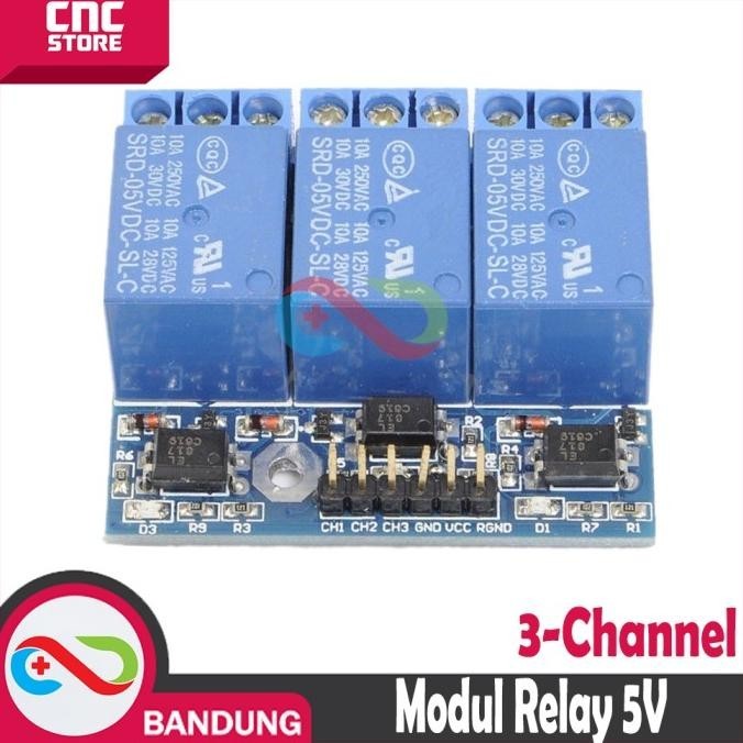 Jual Best - RELAY 5V 3 CHANNEL OUTPUT 250VAC 30VDC 10A WITH OPTOCUPLER ...