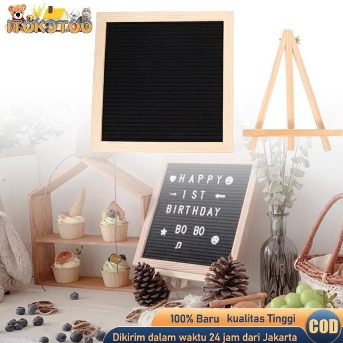 Jual Full Set Felt Letter Board 25Cm Papan Nama Huruf Baby Newborn ...
