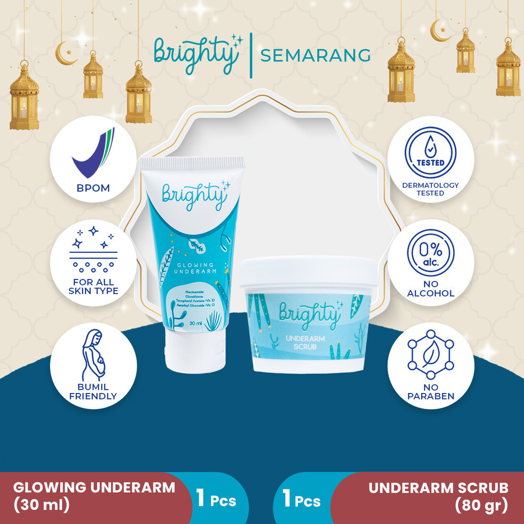 Jual Brighty Glowing Underarm X Underarm Scrub (Limited Package Brighty) | Shopee Indonesia