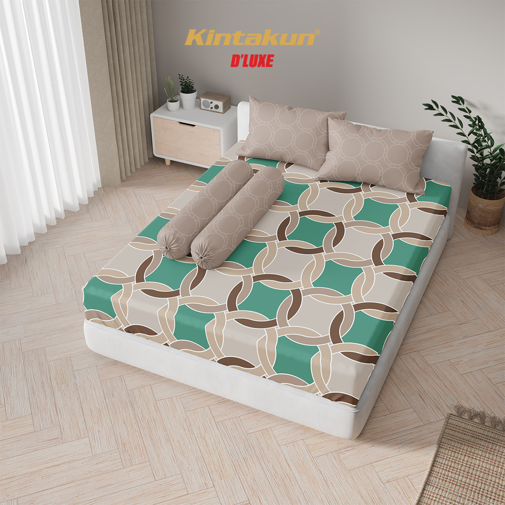 Jual Kintakun Sprei Fitted 160/180/200 DLUXE Zanaira Aesthetic Microtex ...
