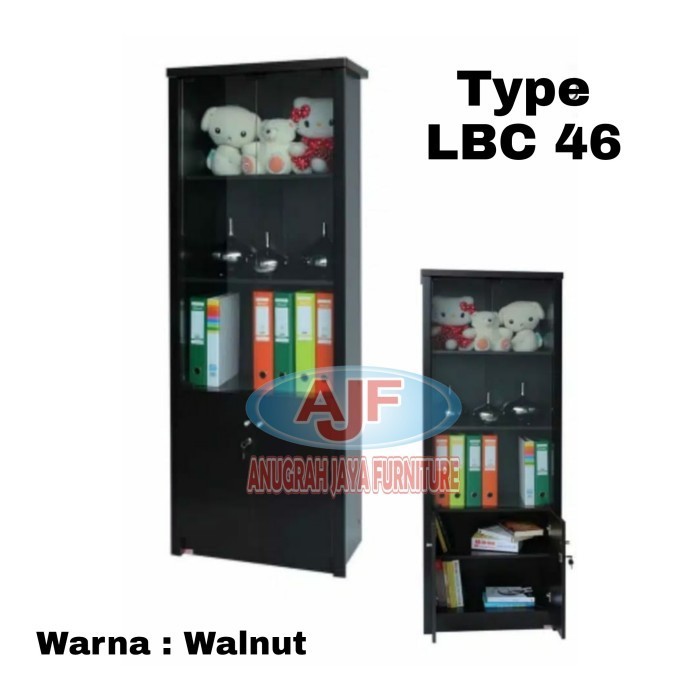 Jual Rak Buku 2 Pintu Lunar Lbc 46 Lemari Buku | Shopee Indonesia