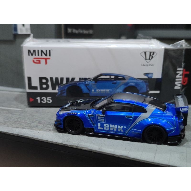 Jual Mini GT 135 LB Works Nissan GTR Blue | Shopee Indonesia