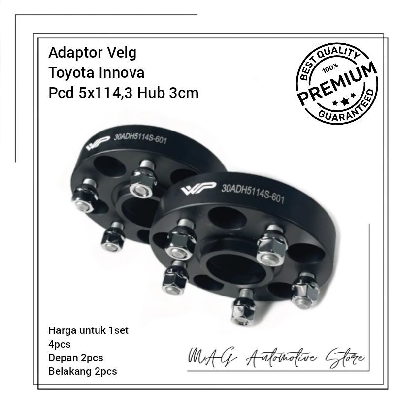 Jual Adaptor Velg Innova Reborn - Wheel Spacer PCD 5X114,3 Hub 3cm ...