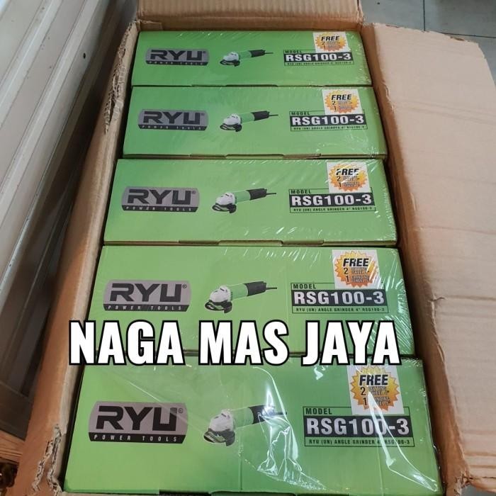 Jual MESIN GERINDA TANGAN 4" RYU RSG 100-3 / GURINDA TANGAN RYU RSG 100 ...