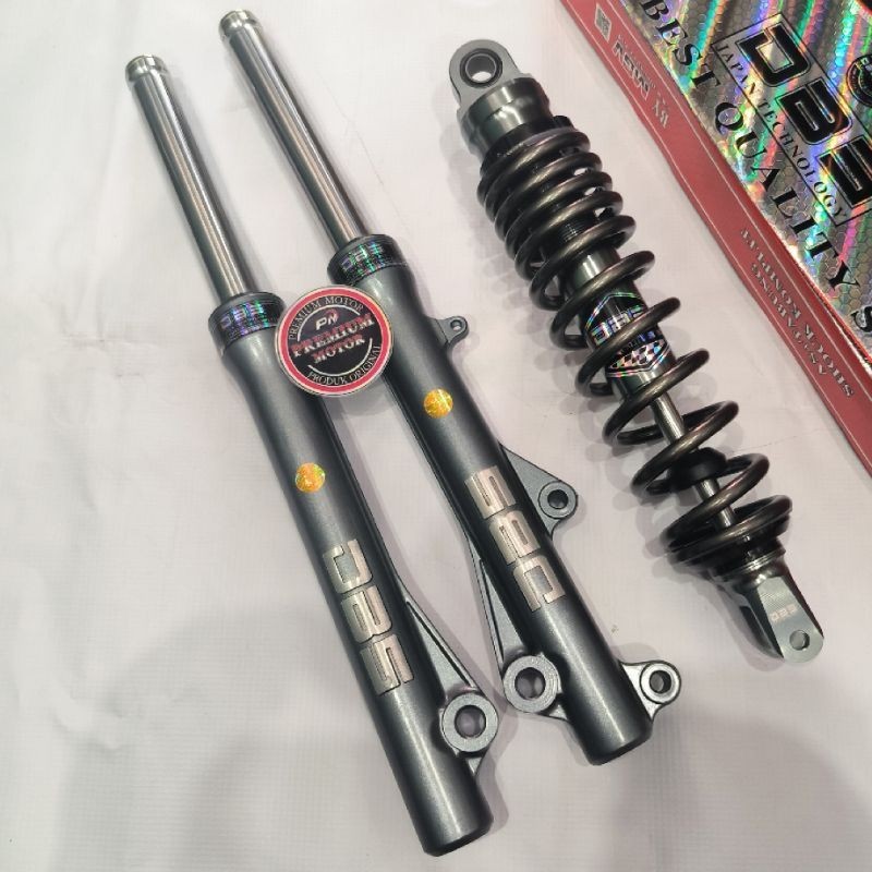 Jual shock depan belakang DBS 8686+8906 komplit Mio Beat Scoopy Vario 125/150 Fino lama Genio ...