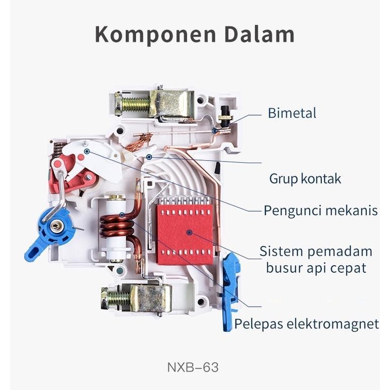Jual Promo Rcbo Elcb + Mcb Nxble-32 Nxble-63 1P+N 6Ka 6A-32A , Earth ...
