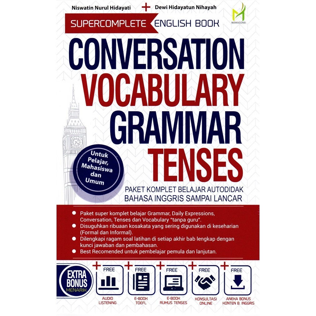 Jual Super Complete English Book: Conversation, Vocabulary, Grammar ...
